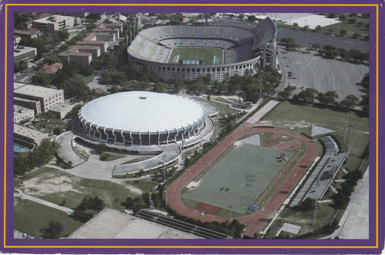 1990 Louisiana State University LSU Tigers Tiger Stadium Postcard ...