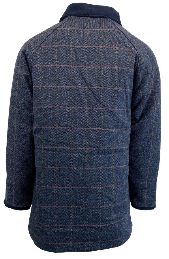 Hazy Blue Mens Derby Tweed Jacket Waterproof & Breathable Country Coat ...