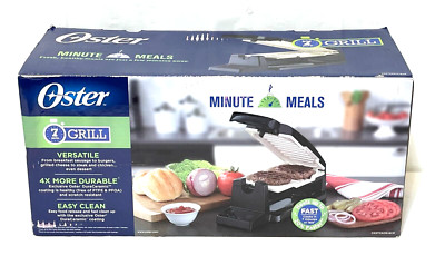 Oster 7 Minute Meals Vertical Flip Indoor Countertop Grill - Black NEW ...