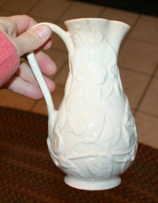 Vintage Spode Small Pitcher Imp Vine with embossed leaves and flowers ...
