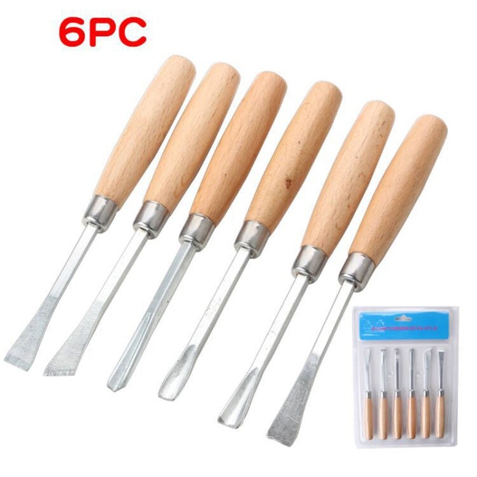 Professional Woodworking Scraper Chisels 6pcs Carving Tools for DIY ...