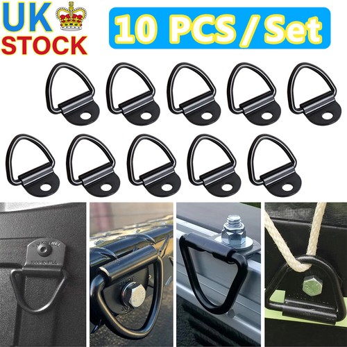 10PCS V Hook Tie Down Point Load Securing Lashing Ring Heavy Duty ...
