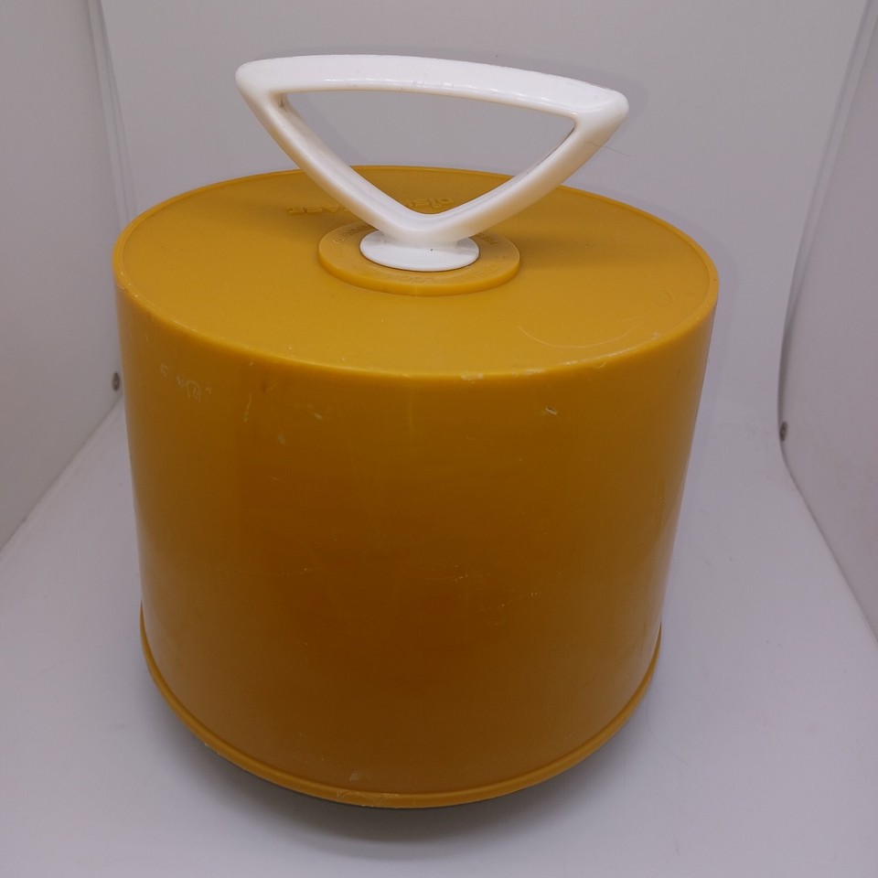 Vintage 45 rpm DISK-GO-CASE Record Holder/Tote - YELLOW With White ...
