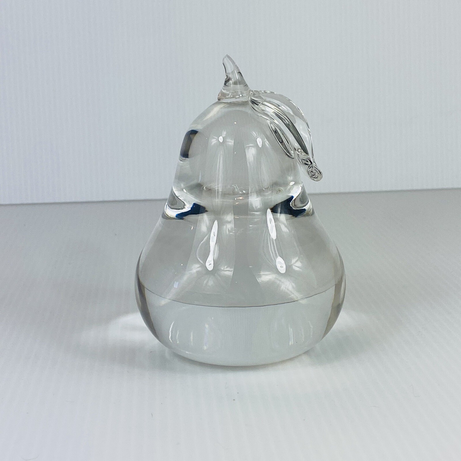 Lenox Lead Crystal Heavy Pear Paperweight Clear Glass 4-1/2” Tall | eBay