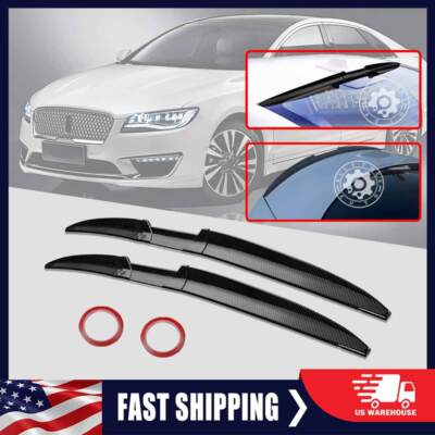 Rear & Roof Trunk Spoiler Wing Tail Lip Carbon Fiber For Lincoln MKZ ...