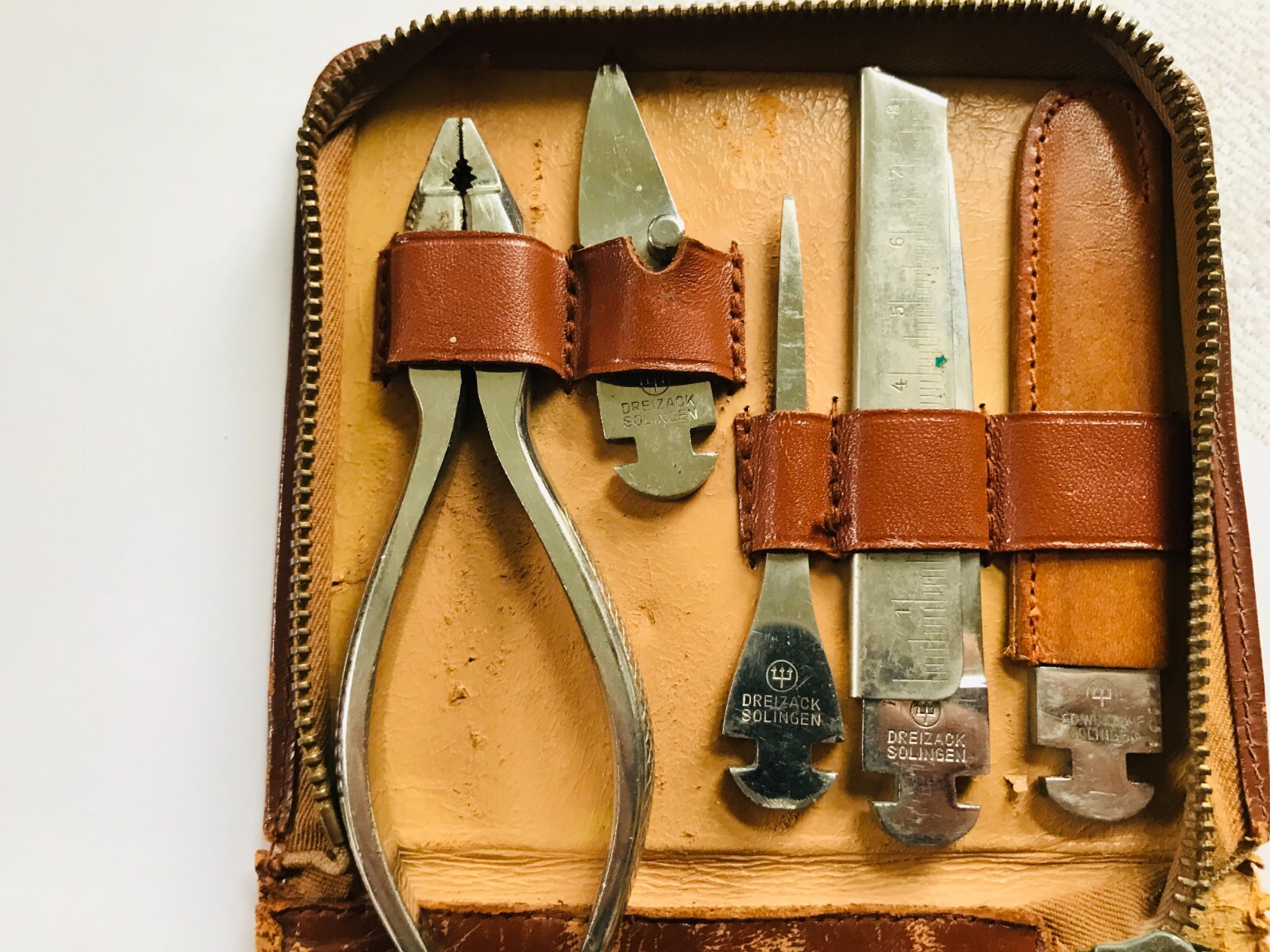 Wusthof Dreizack Solingen vintage pocket knife interchangeable tool kit ...