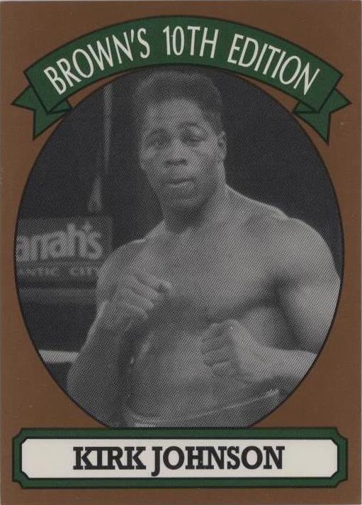 1994 Brown's Boxing Cards - Kirk Johnson #28 for sale online | eBay