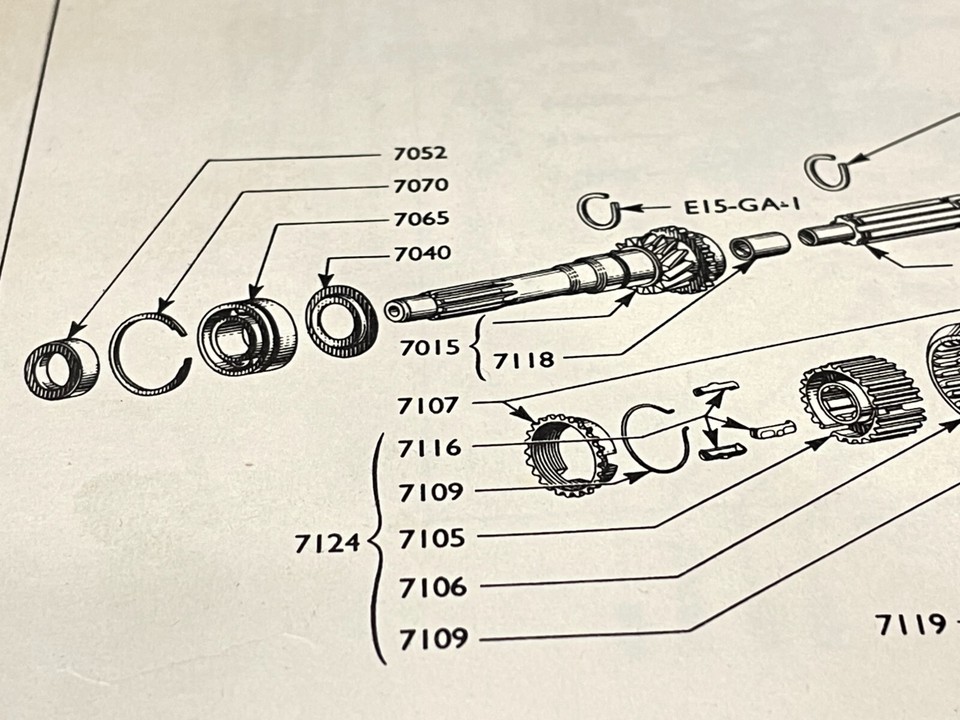 FORD ANGLIA 100E PREFECT 1953-62/7 GEAR MAIN DRIVE & BUSH #100E-7015-B ...