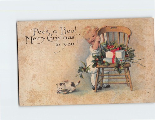 Postcard Peek A Boo! Merry Christmas To You! Kitten, Toddler & Gifts ...
