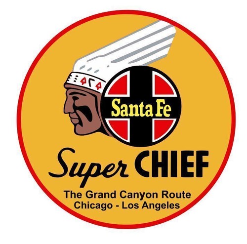 Santa Fe Super Chief Railroad Railway Train Sticker Decal | eBay