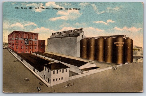 Waco Texas~Waco Mill & Elevator Co~Warehouses~Belle Of Waco Flour~c1910 ...