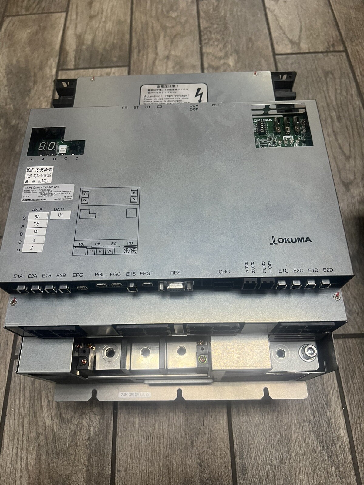 Okuma MDUF-15-2844-MA SERVO SPINDLE DRIVE UNIT | eBay