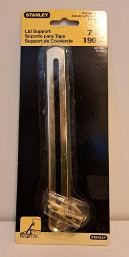 Stanley 7.5” Arm Lid Support 80-1525 Steel Bright Brass Finish Vintage ...