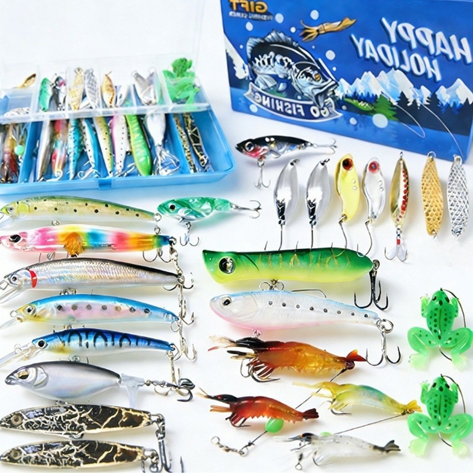 For Largemouth Bass Fishing Lure Kit Freshwater Fishing Strong Hook Tip ...