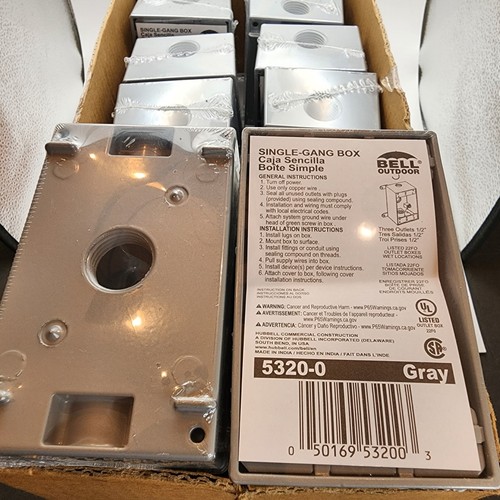 20 Pack - BELL Outdoor 5320-0 Outdoor Single Gang Outlet Box | eBay