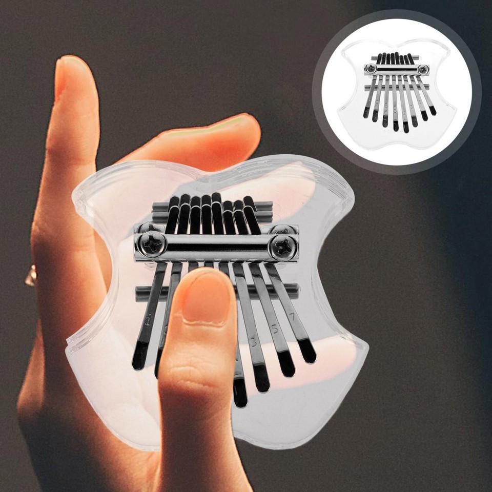 8 Key Kalimb Thumb Piano Musical Accessories Exquisite Finger Harp ...