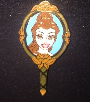 Disney Pin Belle Hand Mirror Beauty And The Beast Auctions Le500 Rare ...