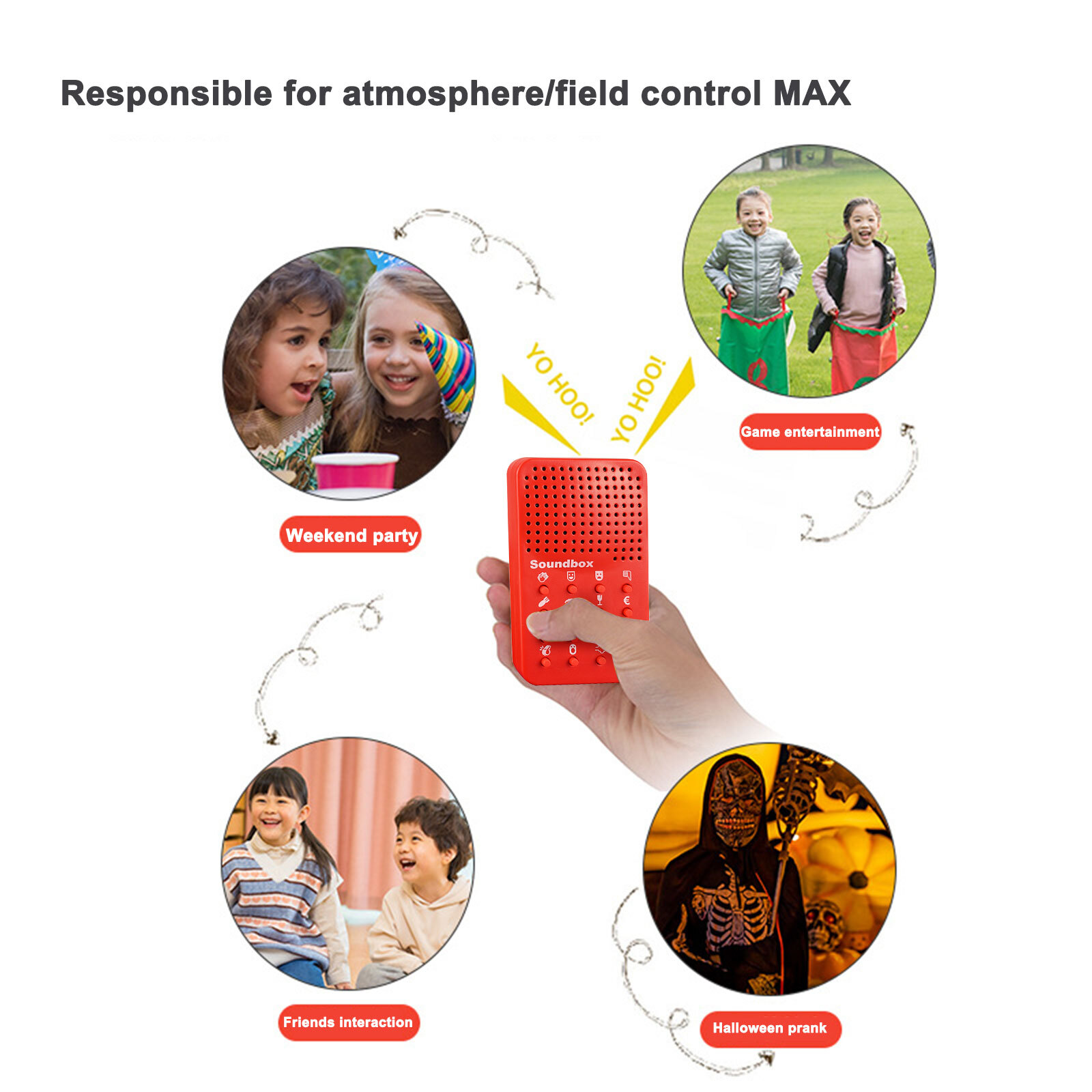 "Portable Red Sound Machine - 16 Funny Noise Effects Novelty Prank" | eBay