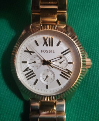 Fossil AM4570 Day Date 24hr Dial Watch | eBay