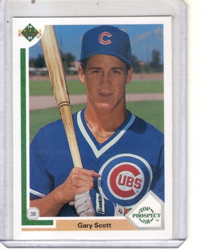 1991 Upper Deck - Top Prospect #58 Gary Scott Chicago Cubs rookie ...