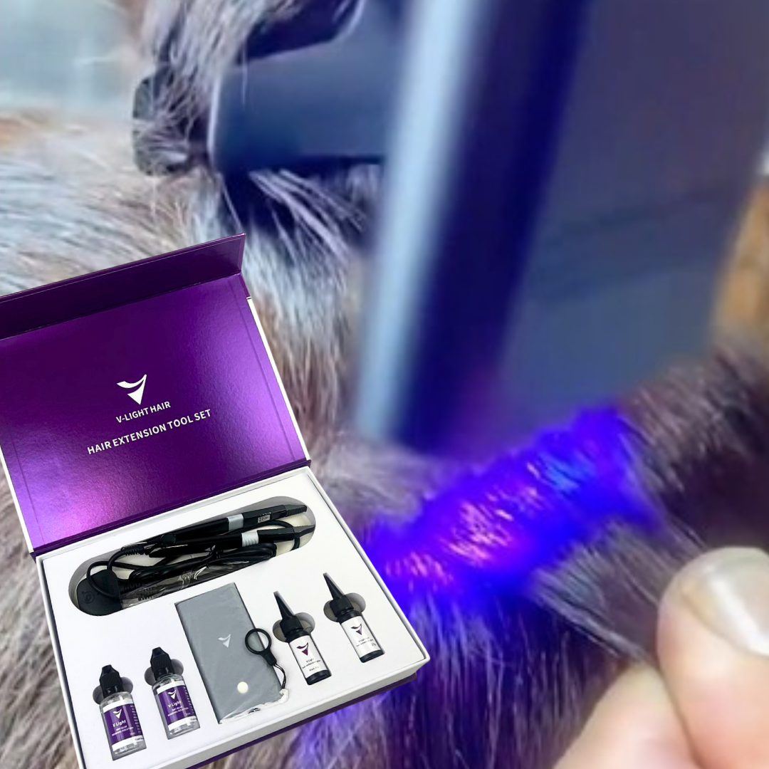 V Light Hair Extensions Kit V Light Hair Extensions Set for tape bulk ...