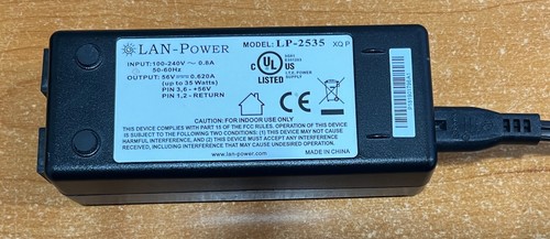 LAN-Power Single Port High Power/PoE 35 Watt Midspan Injector LP-2535 ...