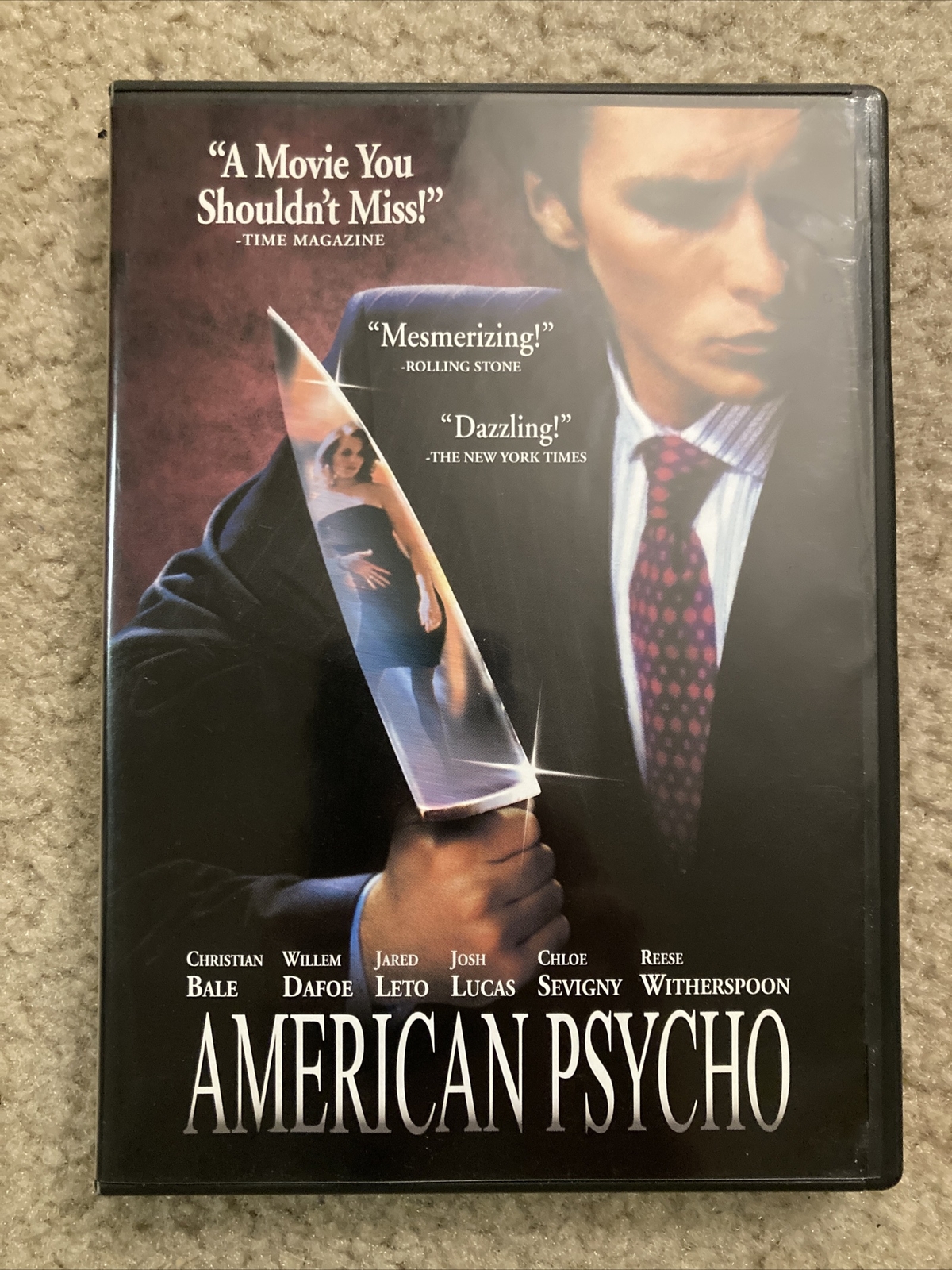American Psycho DVD 2003 Christian Bale Brett Easton Ellis ORIGINAL ...