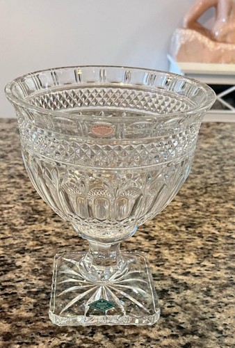 SHANNON 9.5" LEAD CRYSTAL Shannon VASE- HAND CRAFTED IN Slovakia new in ...