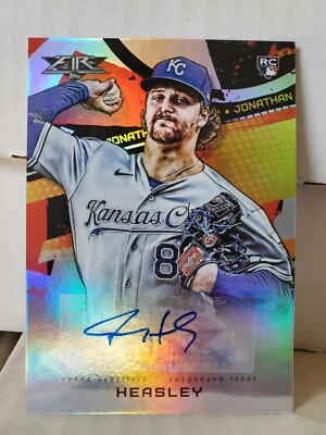 Jonathan Heasley 2022 Topps Fire Signed Auto Rookie Card RC Royals | eBay