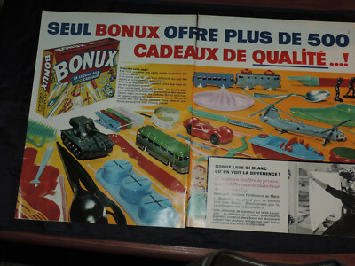 1963 DOCUMENT PUB : JOUETS TRAIN LESSIVE BONUX 2 pages | eBay