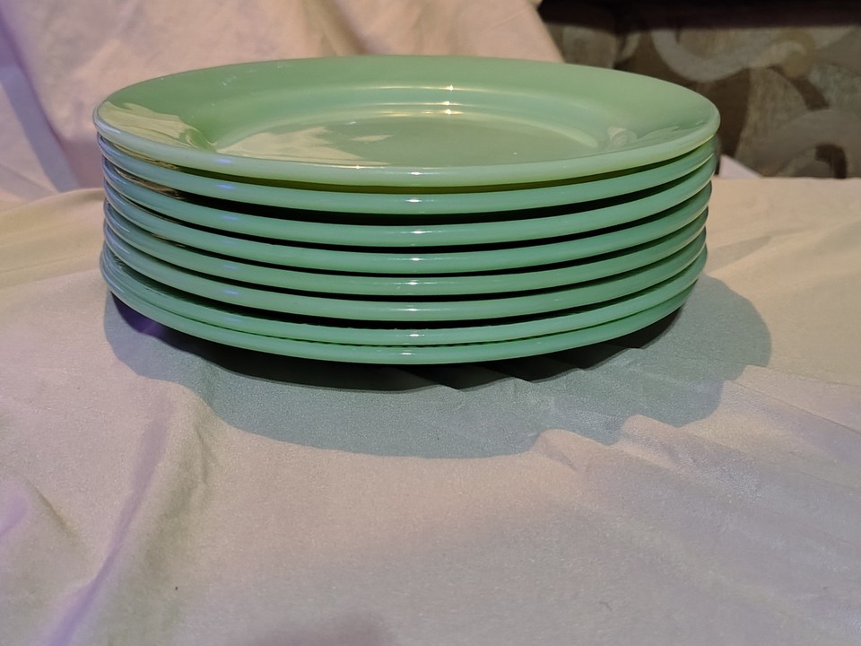 Vintage Fire King Plates-Eight 9" Plates | eBay