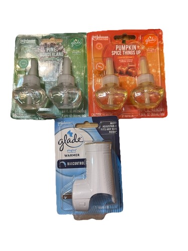 Glade Plugins Limited Edition Refills Pumpkin Spice & Pine Scents With ...