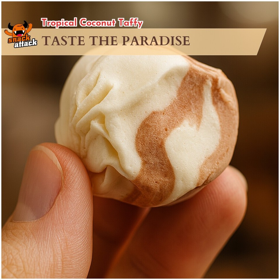 COCONUT Salt Water Taffy Candy ~TAFFY TOWN ~1/2lb BAG - BULK - SHIPS ...