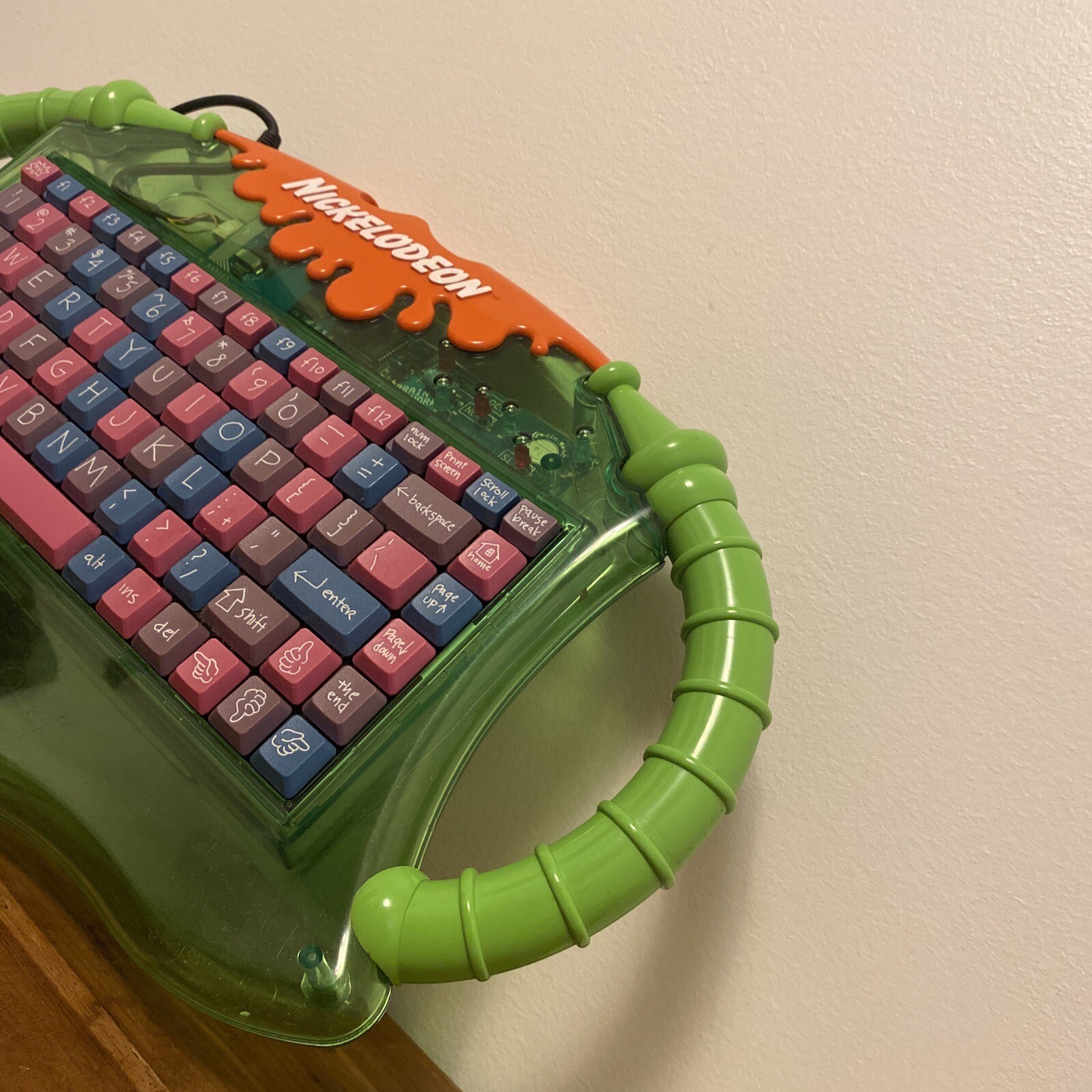 VTG 90s 1995 Nickelodeon "It's A Keyboard" Brainworks Computer PC Slime ...
