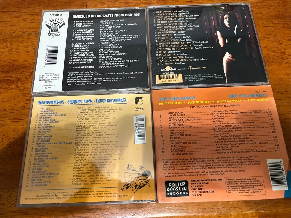 Early Rock And Roll And Rockabilly Cd Various Artists 12 CDs Total | eBay