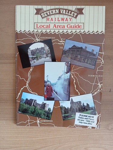 1990 severn valley railway local area guide booklet | eBay
