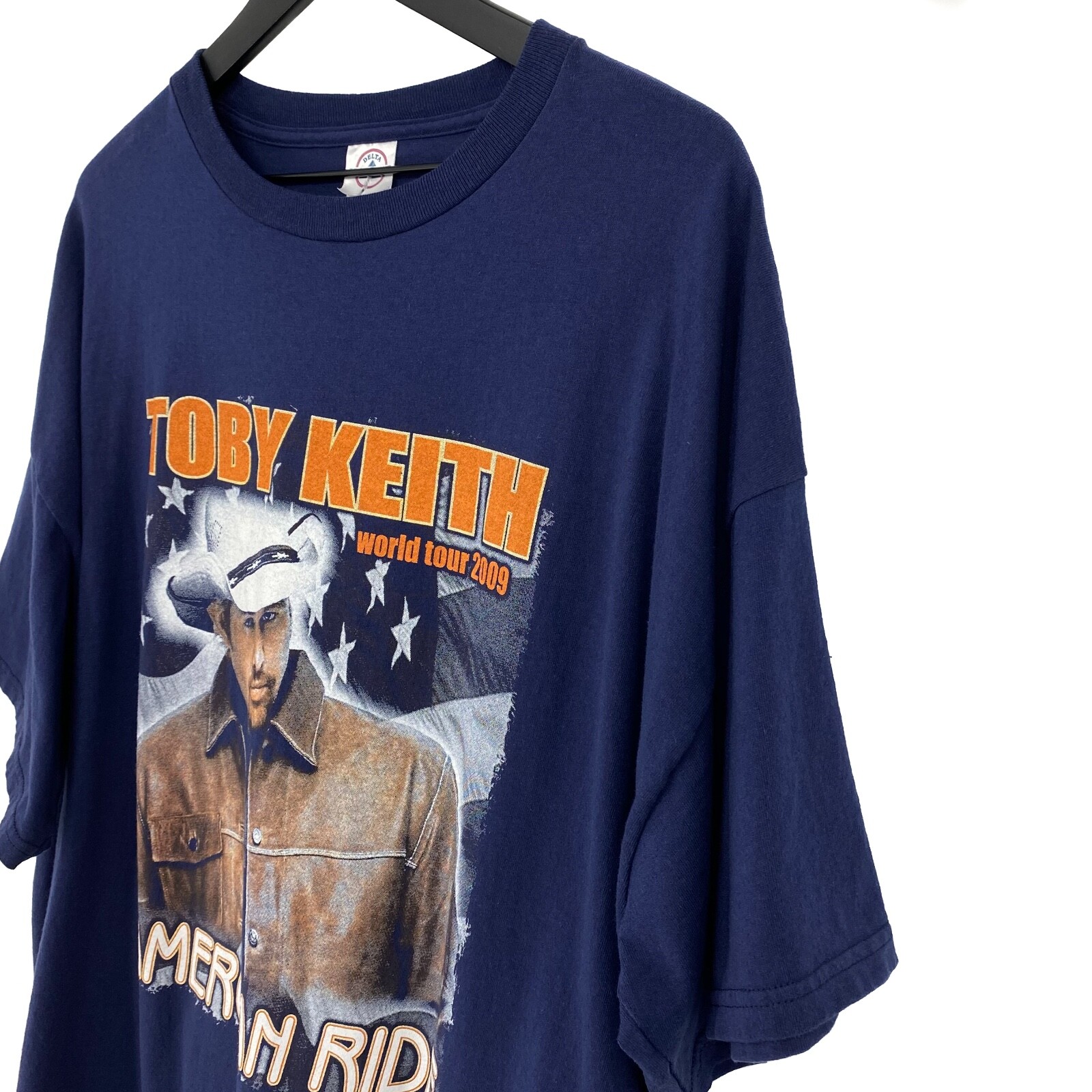 TOBY KEITH 2009 American Ride World Tour Blue T-Shirt… - Gem