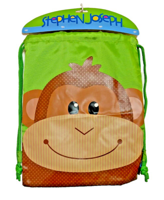 Stephen Joseph Monkey Drawstring Backpack | eBay