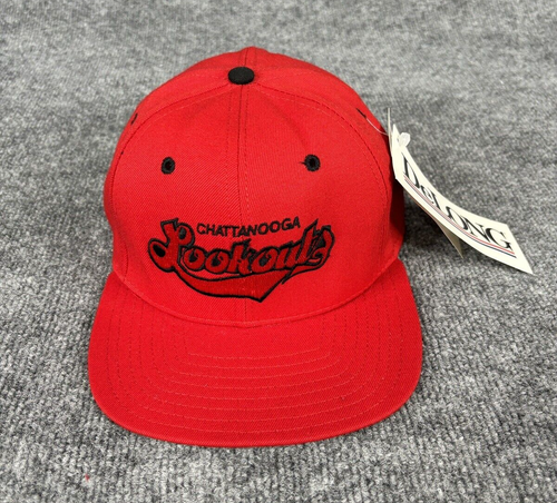 Vintage Chattanooga Lookouts Hat Cap Snap Back Red Delong MiLB Baseball ...