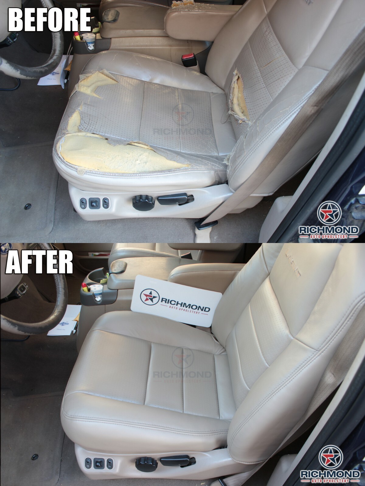 2006 2007 Ford Mustang V6 -Driver Side Lean Back Genuine Leather Seat ...