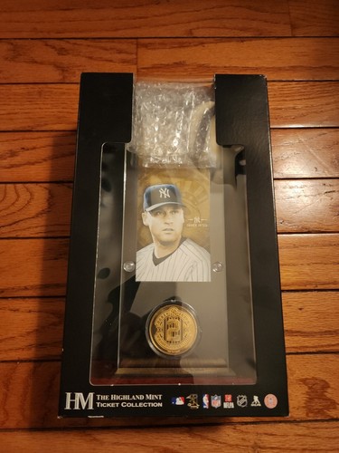 Derek Jeter The Captain Ltd Ed Highland Mint Collection Ticket&Coin ...