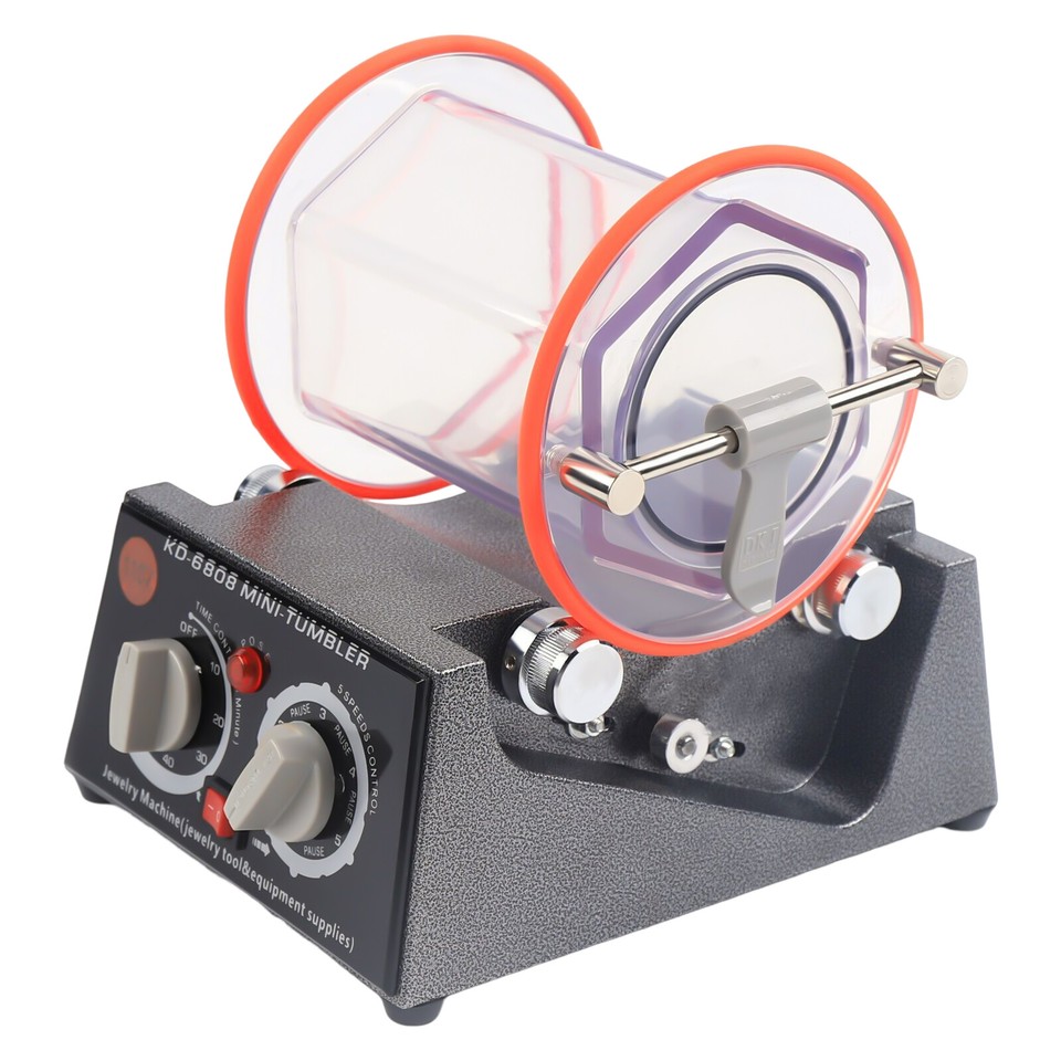 Mini Rotary Tumbler Surface Polisher Jewelry Polishing Finishing ...
