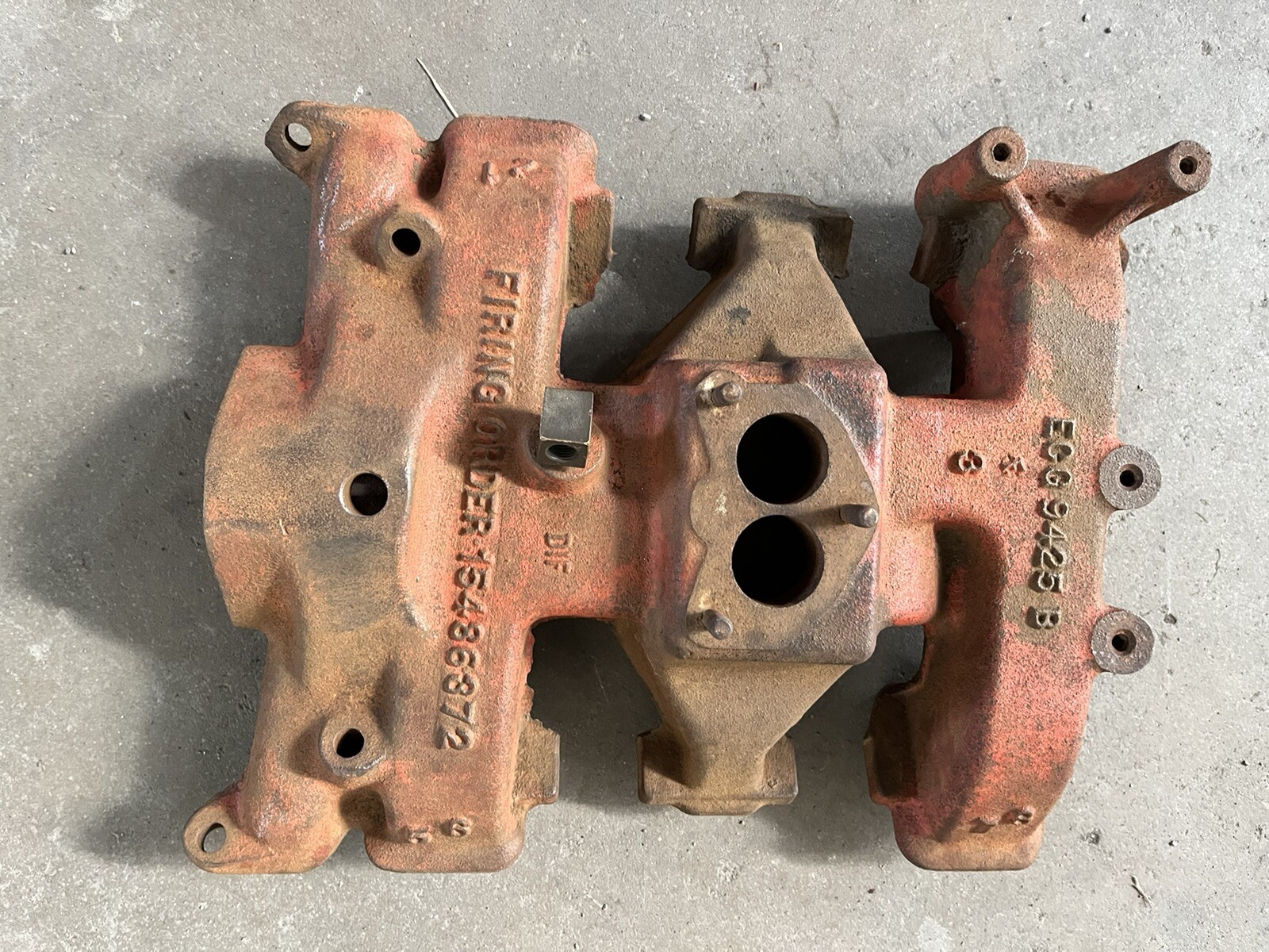 Ford Y Block Intake Manifold Single 2 Barrel Carburetor 3 Bolt for sale ...