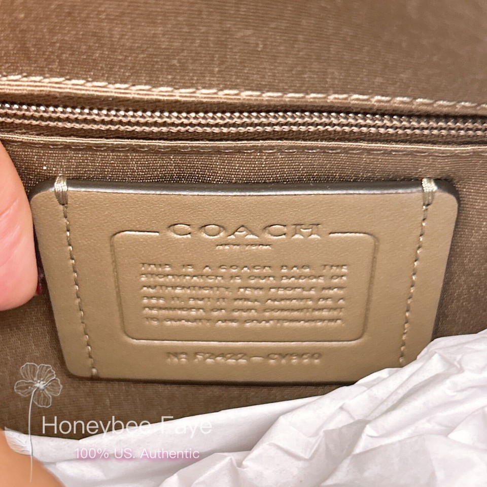 NWT Coach Rowan Large Satchel Bag In Signature Canvas CV960/CV959 | eBay