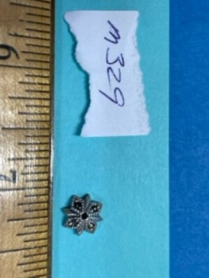 Sterling Silver and Marcasite Bead Finding - Star Bead Cap - M329 - 6MM ...