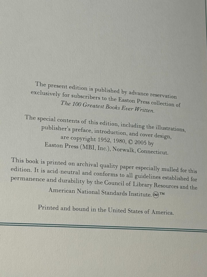 POEMS OF EMILY DICKINSON COPYRIGHT 2005 EASTON PRESS LEATHER COLLECTORS ...
