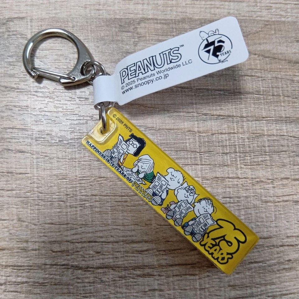 . SNOOPY Snoopy 75th Anniversary Stick Keychain PEANUTS | eBay