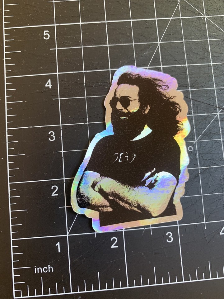 Grateful Dead Jerry Garcia Holographic 2-pack Premium Decal Sticker 3in ...
