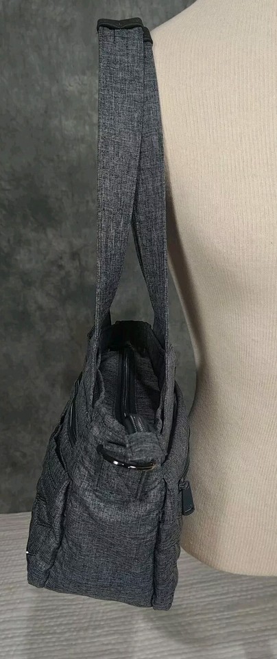 Lug Streetcar Short Tote Bag in Blue Gray Purse Organizer Travel Double ...