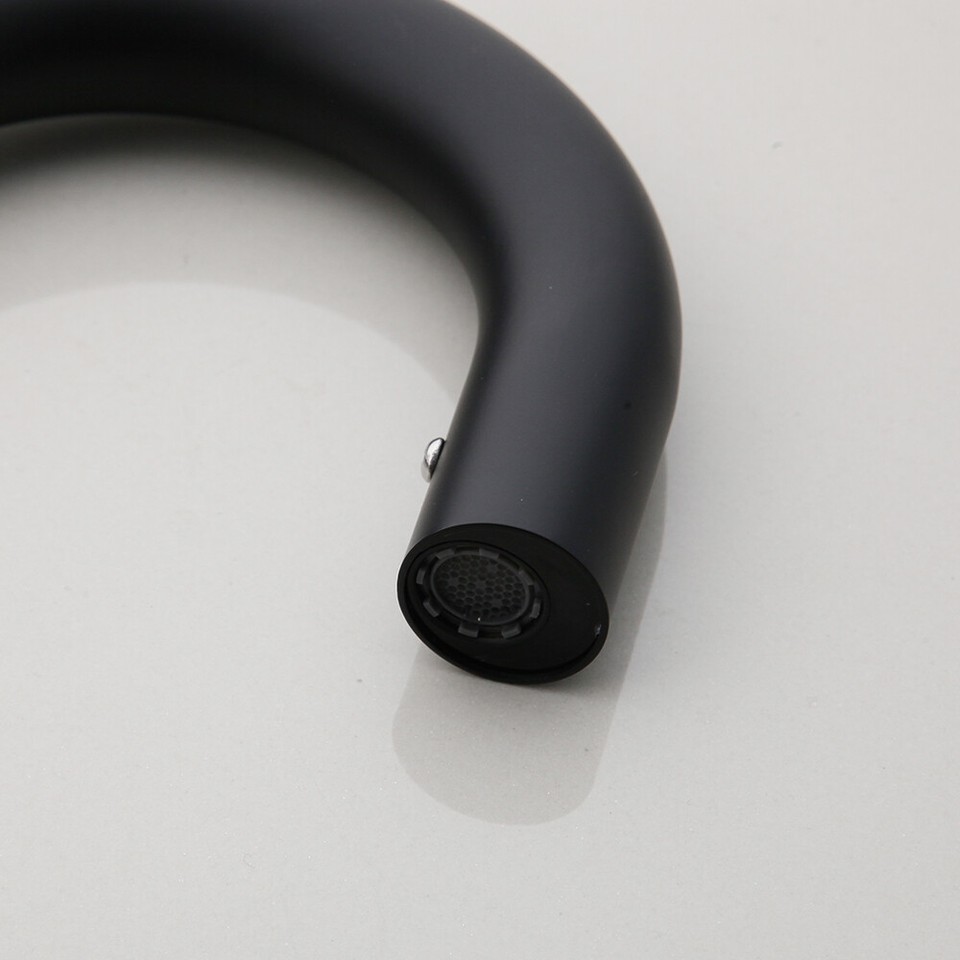 Touchless Black Arc 13" Bathroom Basin Sink Sensor Mixer Faucet Single ...